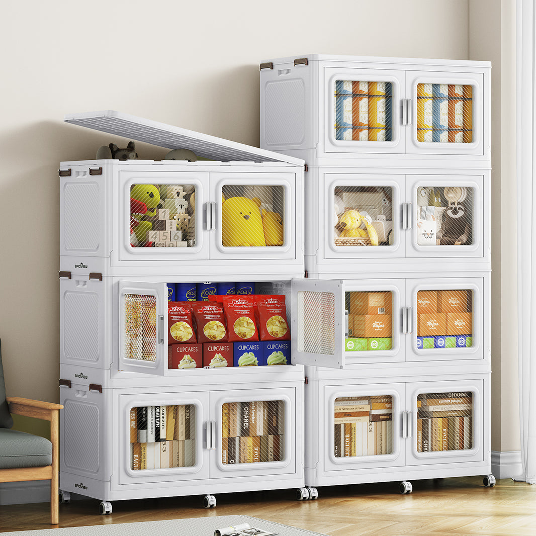 BROVIEW 220Gal Extra Large Stackable Storage Bin