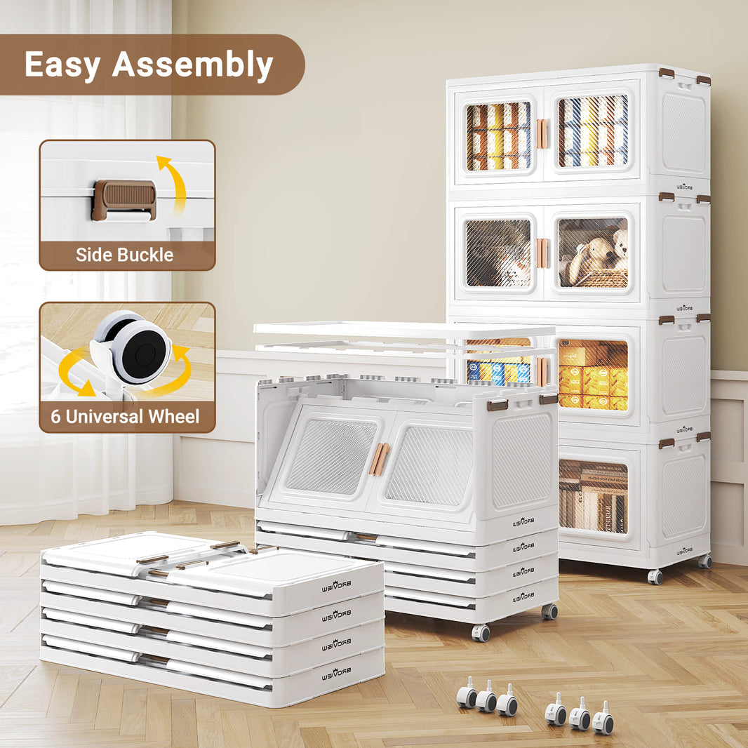 BROVIEW 220Gal Extra Large Stackable Storage Bin