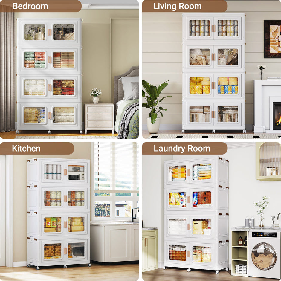 BROVIEW 220Gal Extra Large Stackable Storage Bin